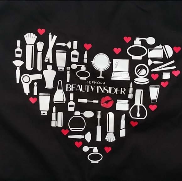 Sephora | Bags | Sephora Heart Crossbody Black Tote Bag | Poshmark